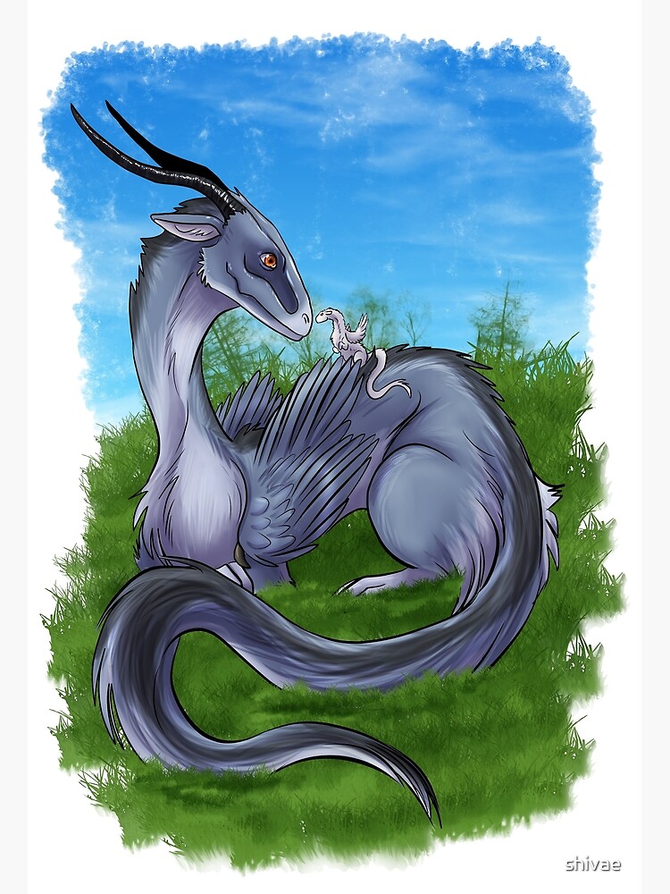 "Smaugust #7 - Fuzzy Dragon" Poster by shivae | Redbubble