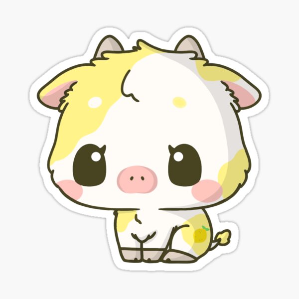 "Lemon Cow" Sticker for Sale by AtrelaDesigns | Redbubble