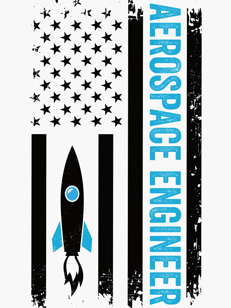 "Aerospace Engineer Distressed Vintage USA Flag Rocket: Funny Aerospace ...