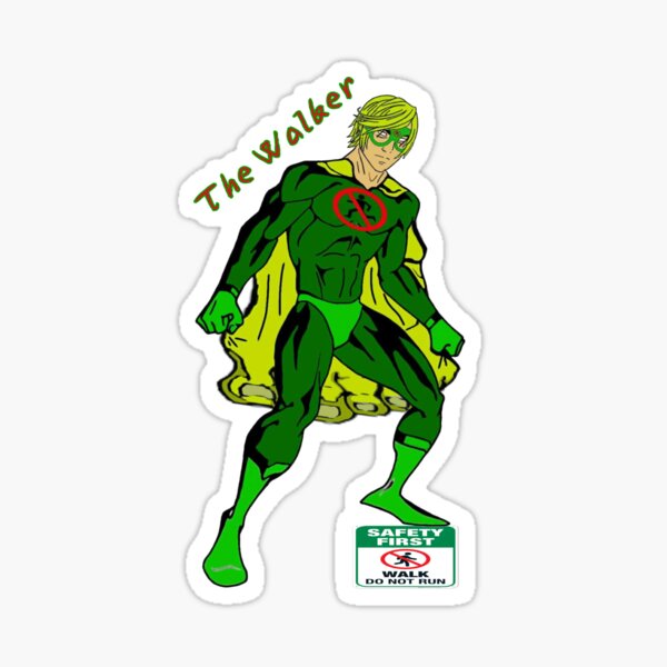 "The Walker" Sticker for Sale by DarkLineArt420 | Redbubble