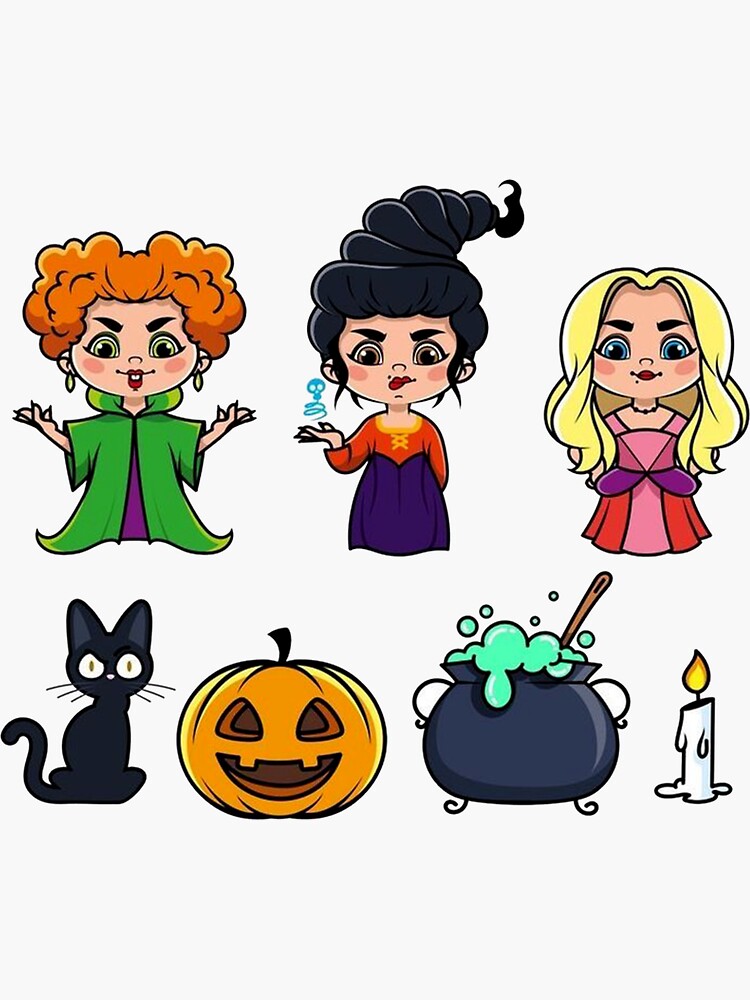 "Sanderson Sisters Chibi Cute" Sticker for Sale by CandaceUS | Redbubble