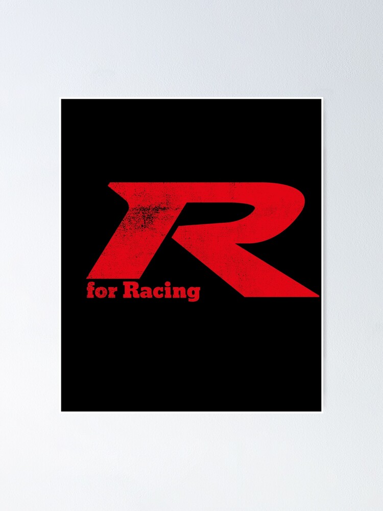 "R for Racing Type" Poster for Sale by melvtec | Redbubble
