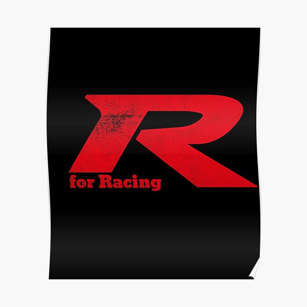 "R for Racing Type" Poster for Sale by melvtec | Redbubble