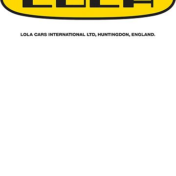 "Lola Racing cars 1960&s logo - with original factory address " Sticker ...