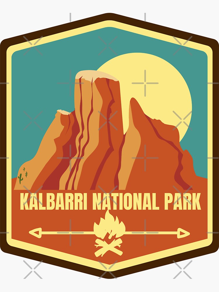 "Kalbarri National Park" Sticker for Sale by retrotravelart | Redbubble