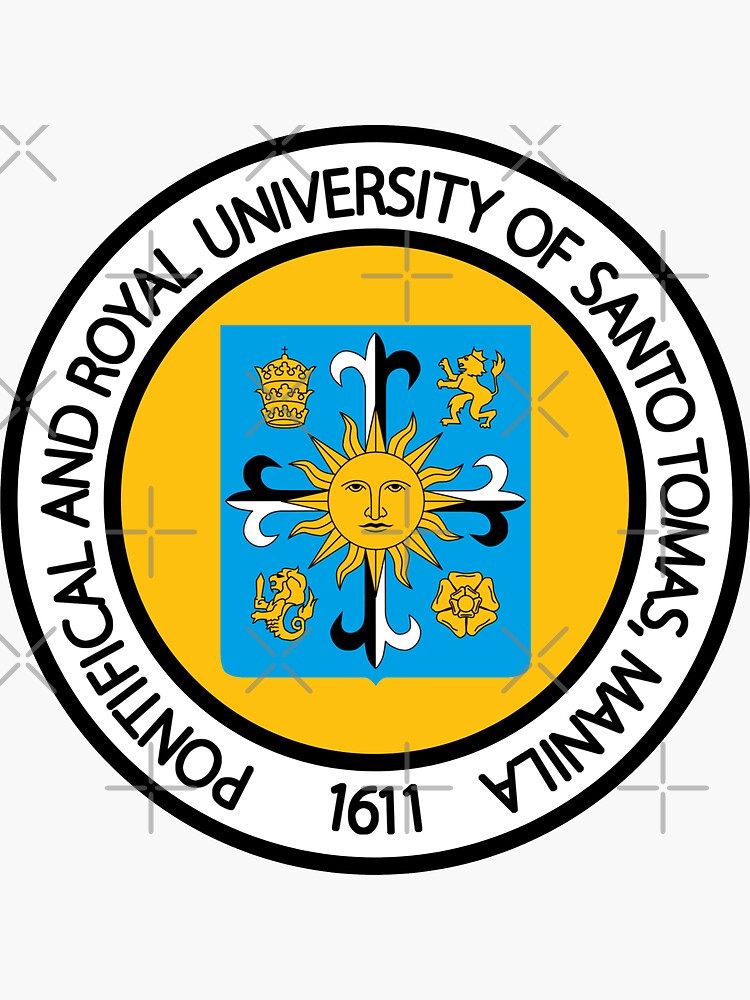 "Pontifical and Royal University of Santo Tomas Manila" Sticker for Sale by JCollectibles ...