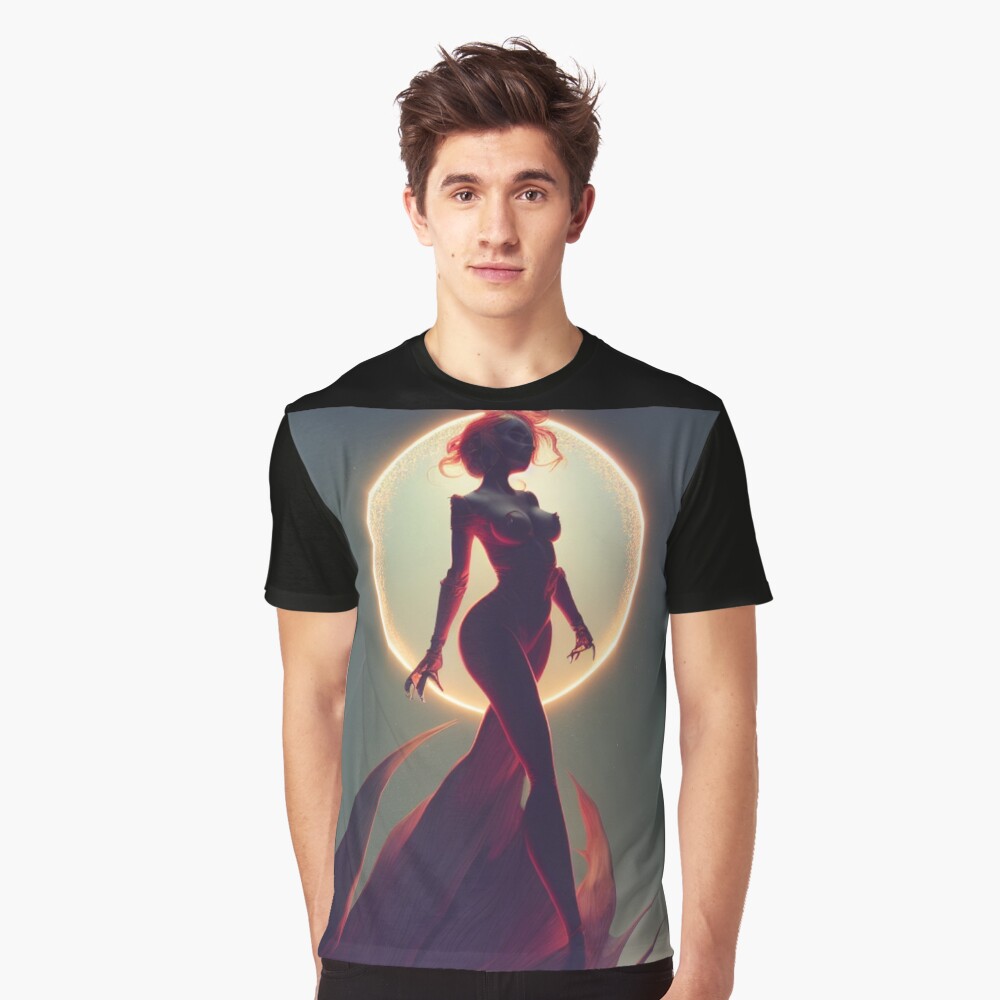 "Sexy Red Dragon Lady Lizard Art" Sticker for Sale by theniteflix ...