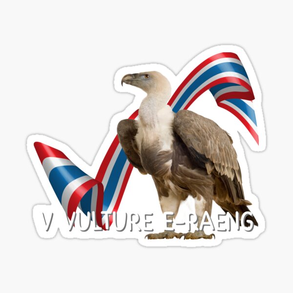 "V vulture e-raeng, english alphabet to thai translation " Sticker for ...