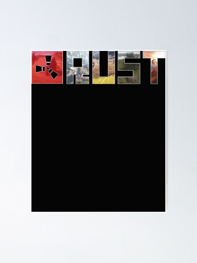"Rust Game Logo" Poster for Sale by JanetJeffer | Redbubble