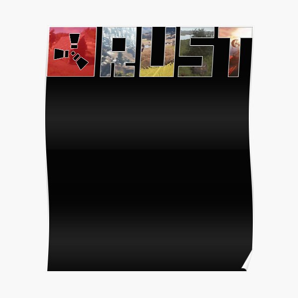 "Rust Game Logo" Poster for Sale by JanetJeffer | Redbubble