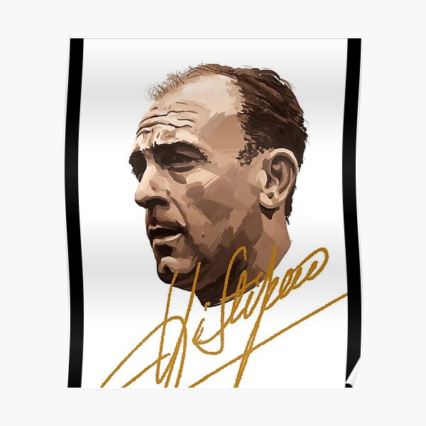 "Alfredo Di Stéfano - sign " Poster for Sale by TonyMciver | Redbubble