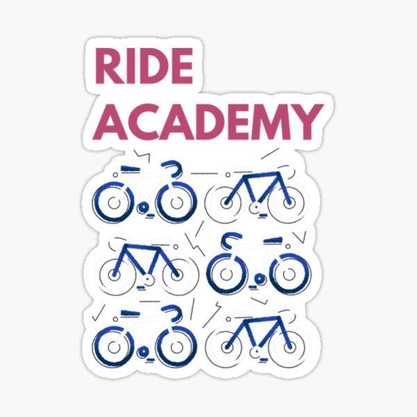 "Ride Academy" Sticker for Sale by AthurMeloli | Redbubble