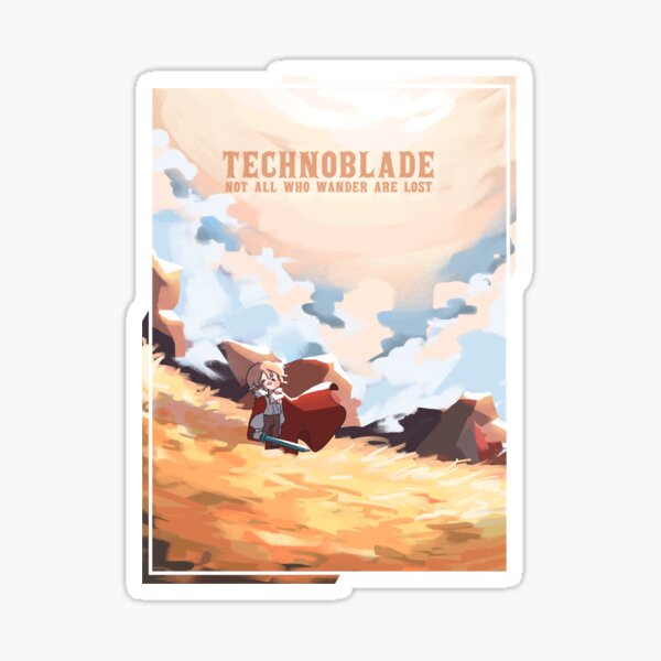 "Gifts For Women American Technoblade Youtuber Graphic For Fan" Sticker ...