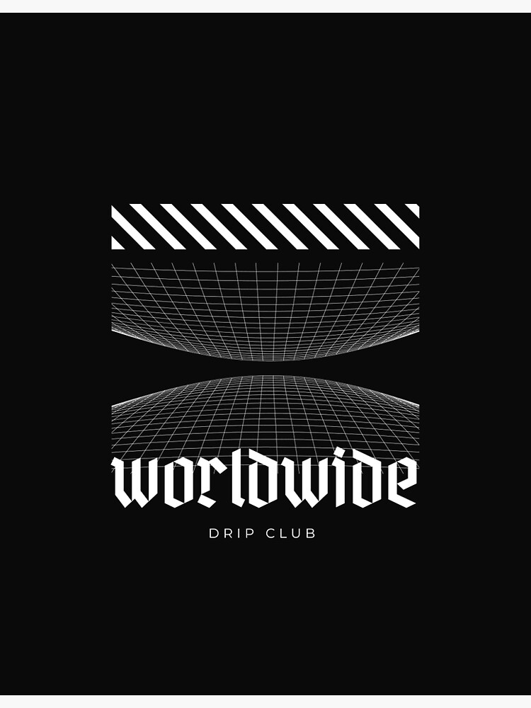 Lámina fotográfica «Ropa urbana futurista en blanco y negro en todo el ...