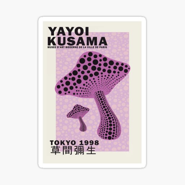 "Yayoi Kusama Poster " Sticker for Sale by erixsnoiyya | Redbubble