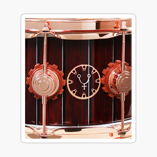 "Drum Red Metal Style Drum Artist" Sticker for Sale by BastianVolker ...