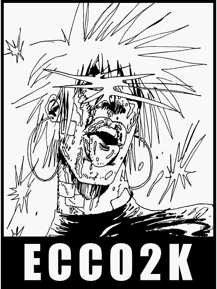 "ECCO2K" Sticker for Sale by BeaulaWests | Redbubble