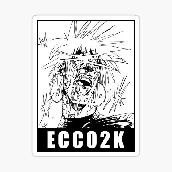 "ECCO2K" Sticker for Sale by BeaulaWests | Redbubble