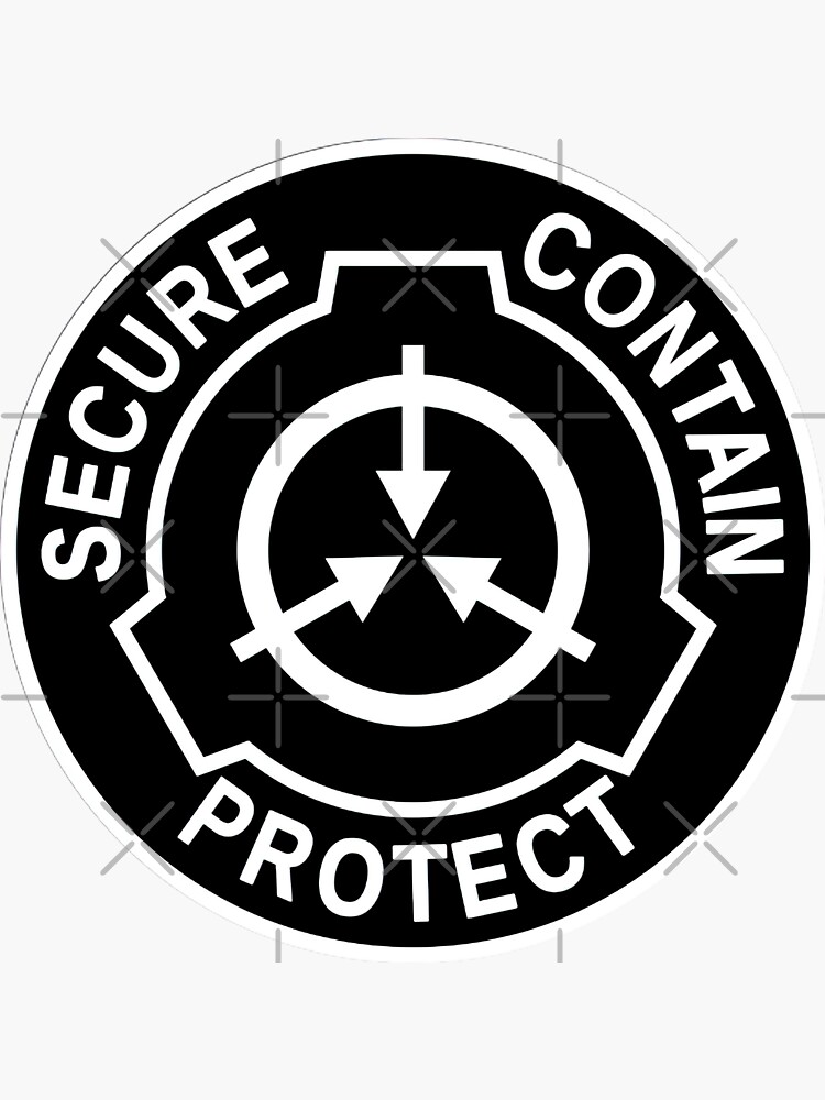 "SCP Patch - inverted " Sticker for Sale by PaulineDaigle | Redbubble