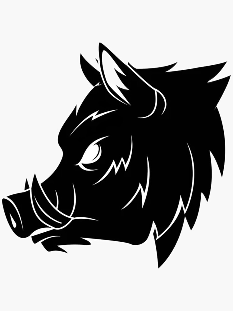 "Boar Head" Sticker for Sale by WholesaleTown | Redbubble