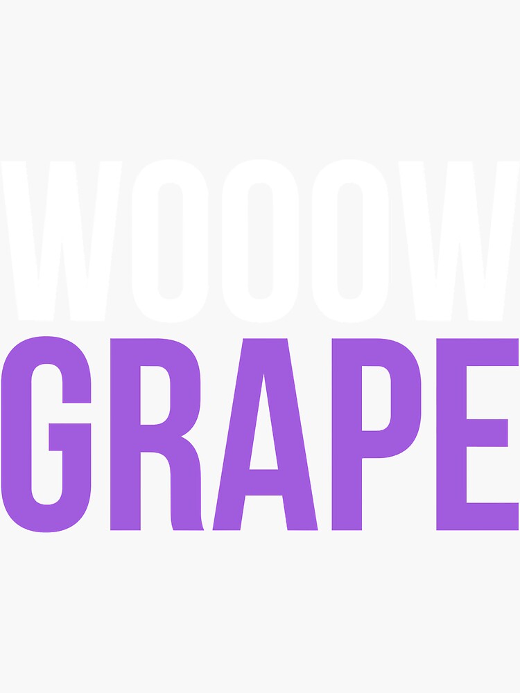 "Wow Grape Pakistan Meme" Sticker for Sale by RosaGuerra12 | Redbubble