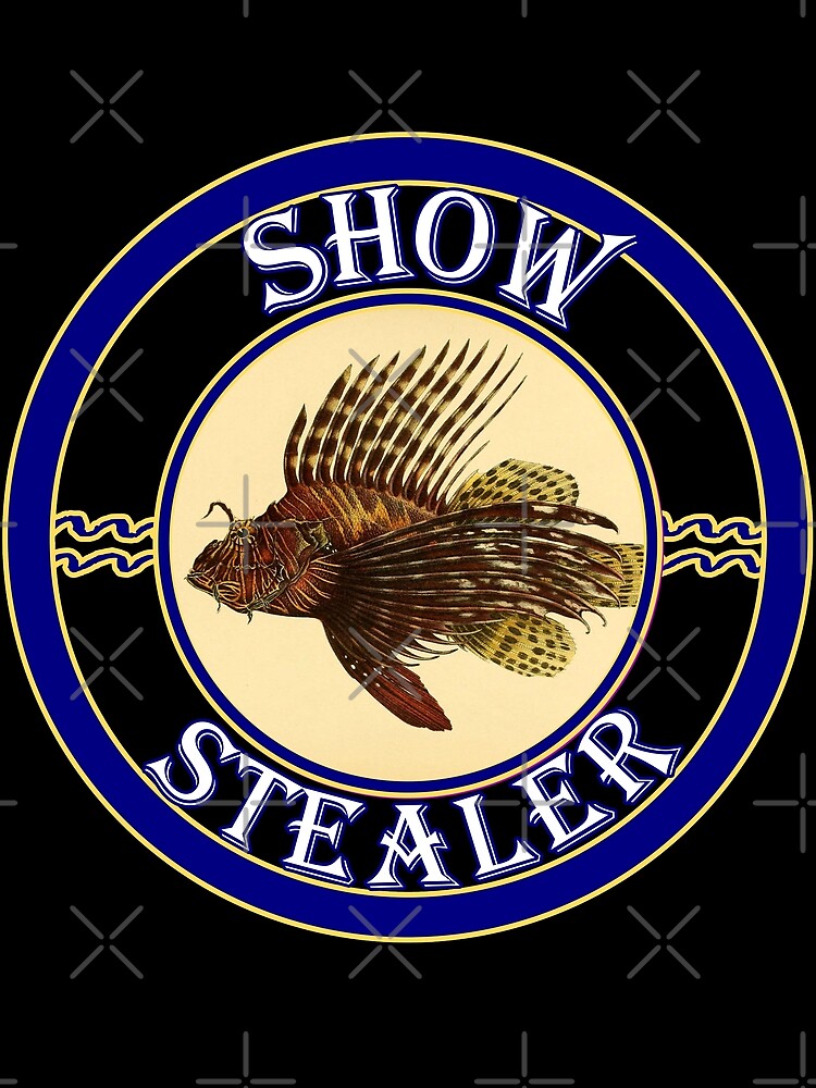 "'Show Stealer' Old Book Lionfish Graphic - Funny Quotes Designs for T ...