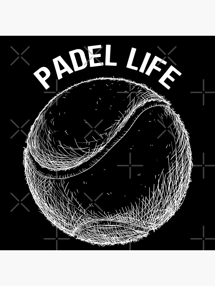 "Padel Life - B & W" Poster for Sale by FIGDESIGNCO | Redbubble