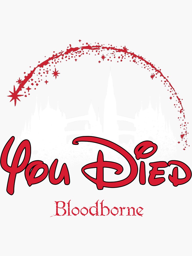 "You Died" Sticker for Sale by KelseyJocelyn | Redbubble