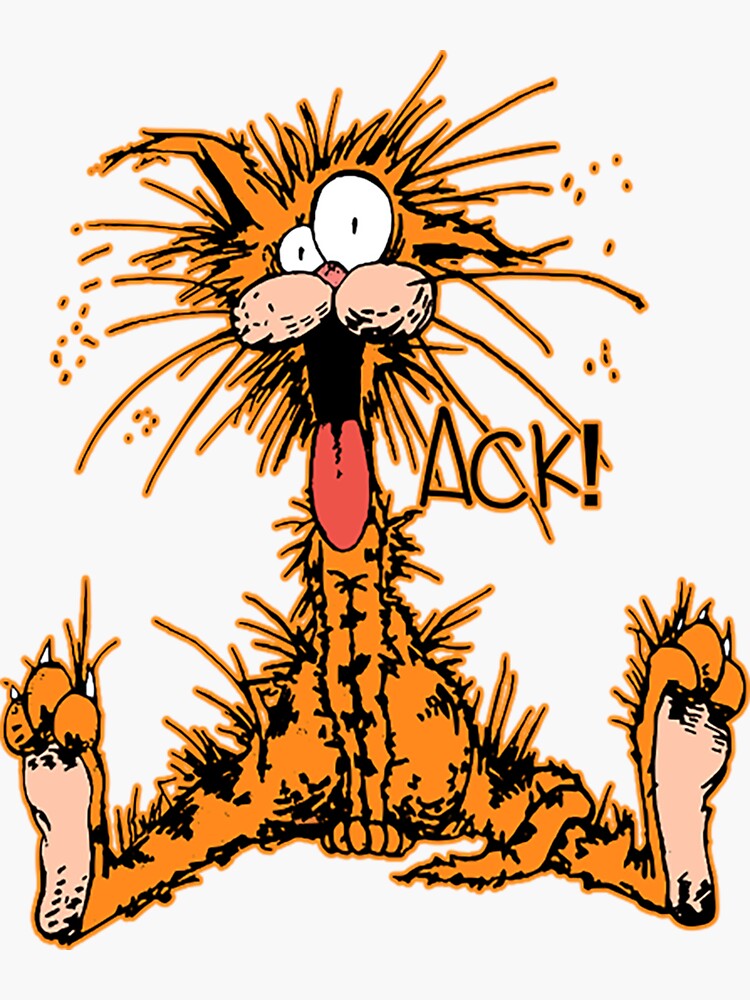 "Bill The Cat " Sticker for Sale by CatalinaKeith | Redbubble