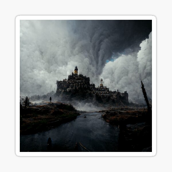 "Arcane Castle - Epic Castle Fantasy Art" Sticker for Sale by ...