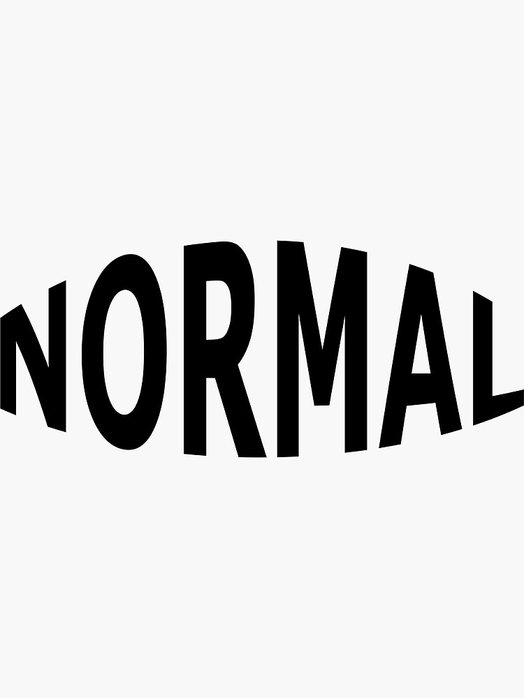 "Normal logo" Sticker for Sale by minimalstore2 | Redbubble