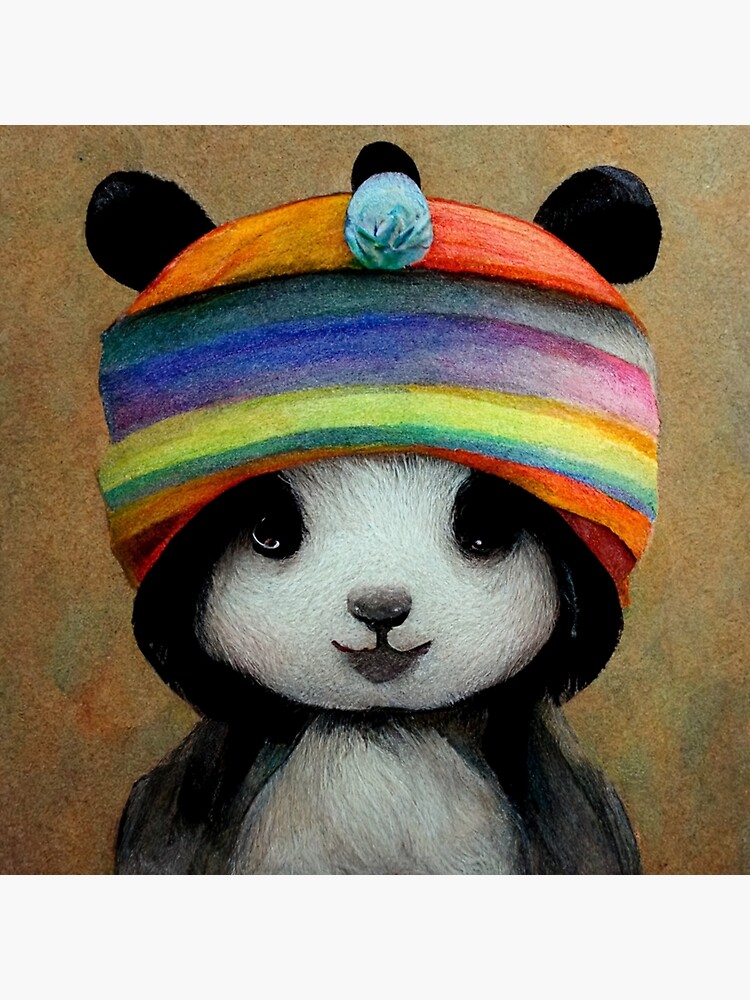 "panda with hat" Poster for Sale by Spoillone | Redbubble