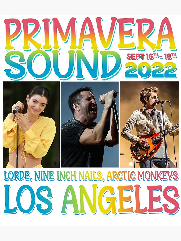 "PRIMAVERA SOUND LOS ANGELES MUSIC FESTIVAL 2022" Poster for Sale by ...