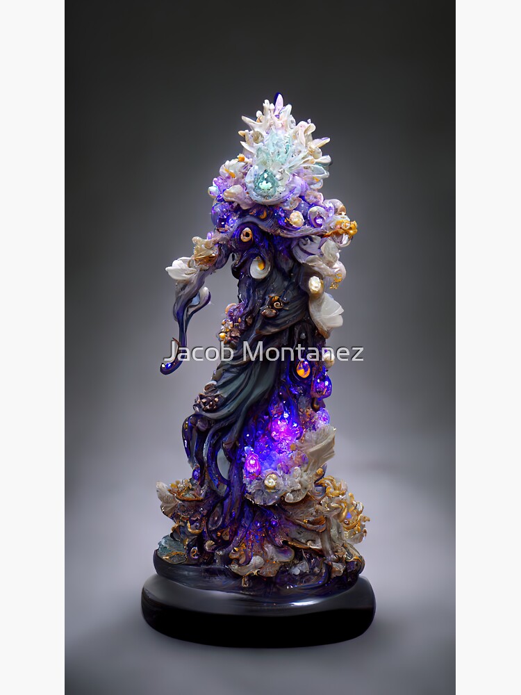 "Gem Encrusted Demonic Sea Anemone Wizard" Sticker for Sale by Jacob ...