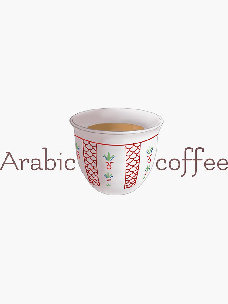 "Arabic coffee sticker " Sticker for Sale by Bms1996 | Redbubble