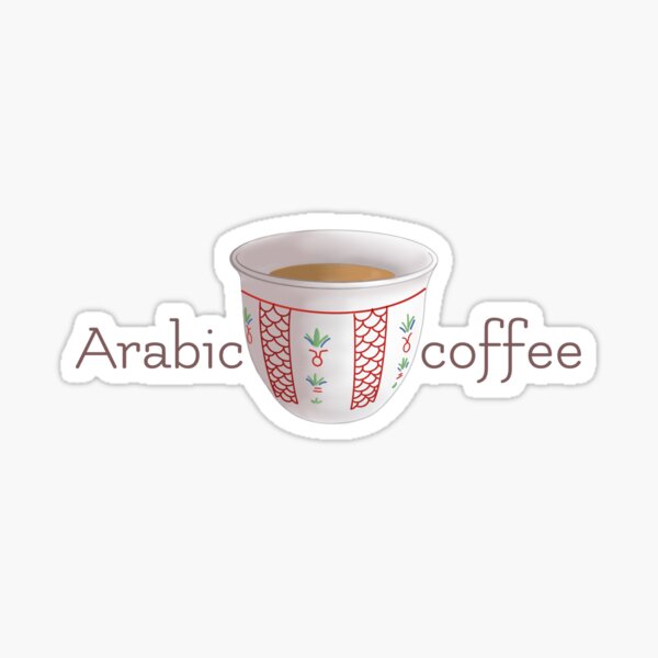 "Arabic coffee sticker " Sticker for Sale by Bms1996 | Redbubble