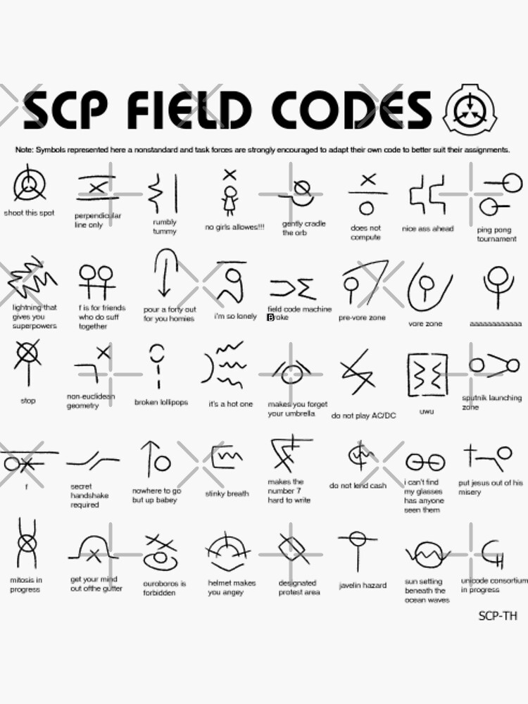 "SCP CODE " Sticker for Sale by PaulineDaigle | Redbubble