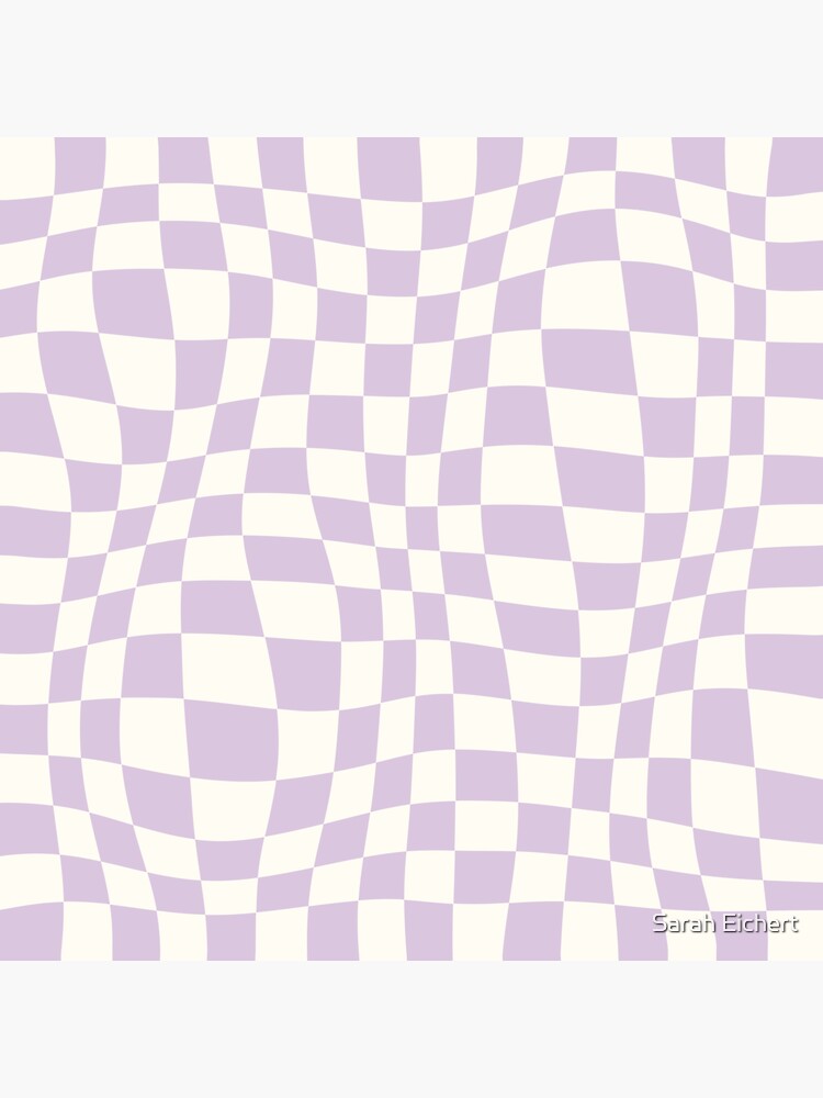 "Y2K Danish Pastel Purple Checkerboard Pattern" Sticker for Sale by ...