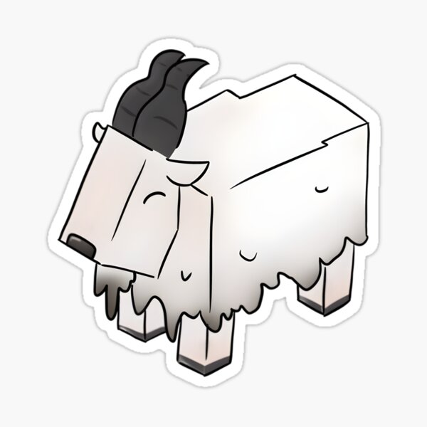"Minecraft Goat Classic " Sticker for Sale by zigatascob | Redbubble