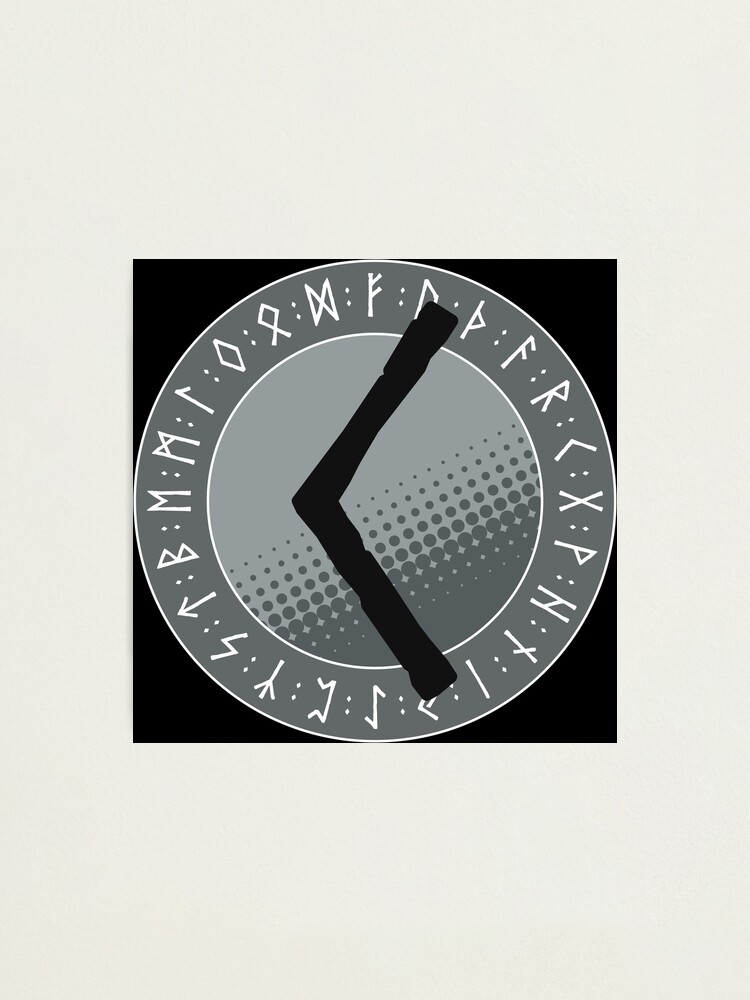 "Viking Runes and Runic Symbols - Kenaz (Fire)" Photographic Print for ...