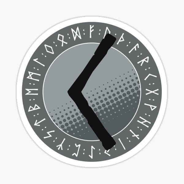 "Viking Runes and Runic Symbols - Kenaz (Fire)" Sticker for Sale by ...