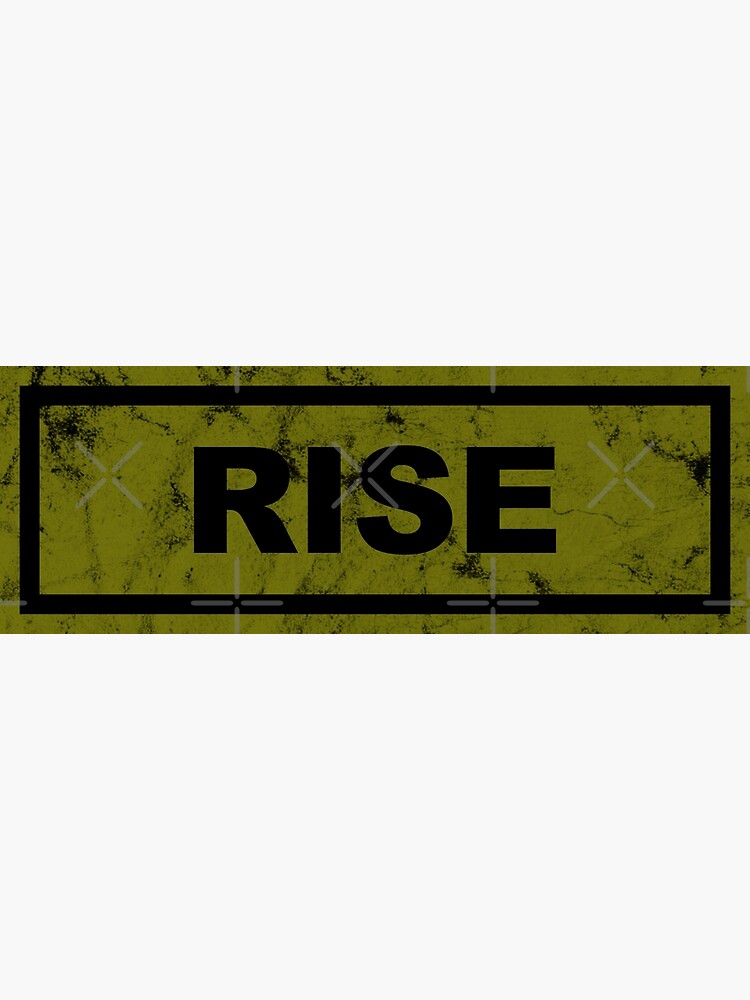 "Green Rise Sign" Poster for Sale by GraffitiJoe | Redbubble