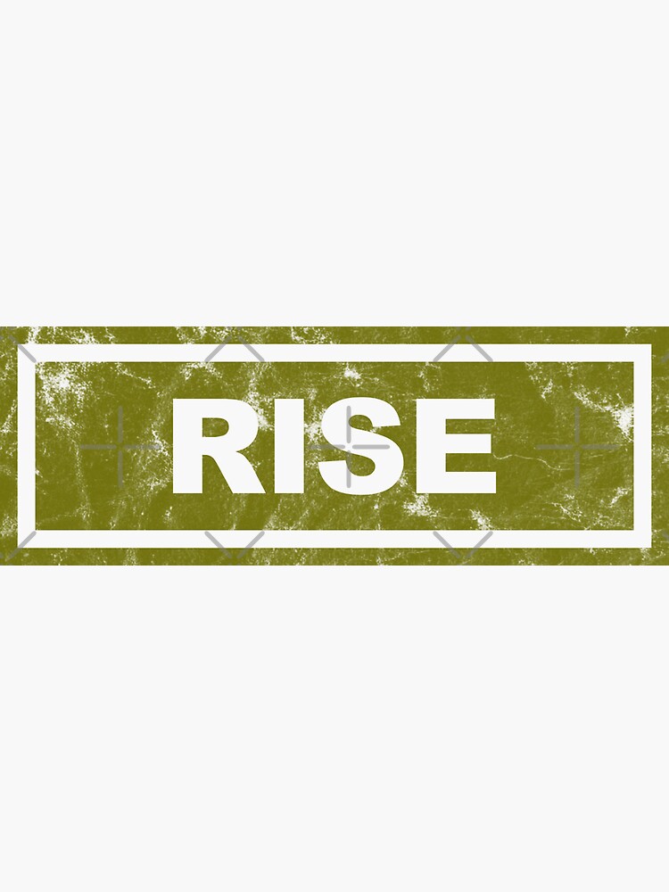 "Green Rise Sign" Sticker for Sale by GraffitiJoe | Redbubble