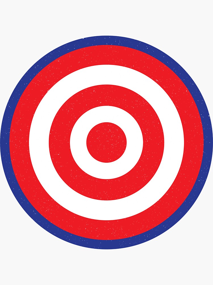"Retro Bullseye Target Bullseye / love archery " Sticker for Sale by ...