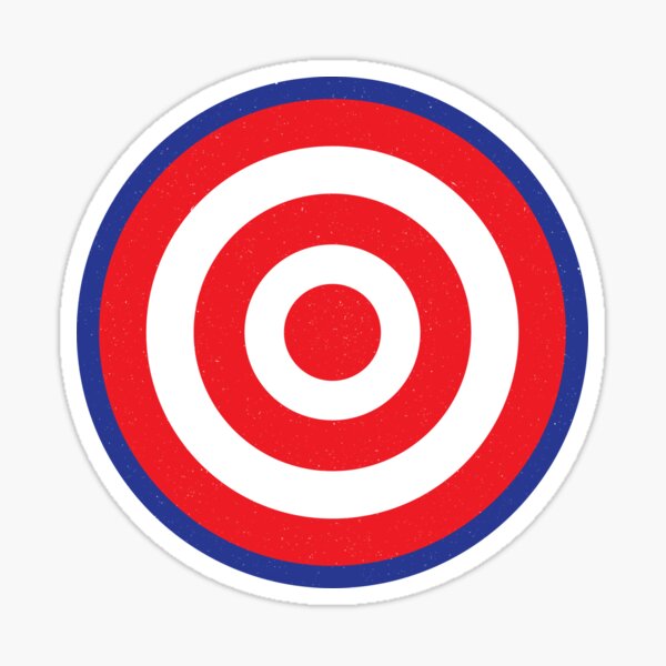 "Retro Bullseye Target Bullseye / love archery " Sticker for Sale by ...
