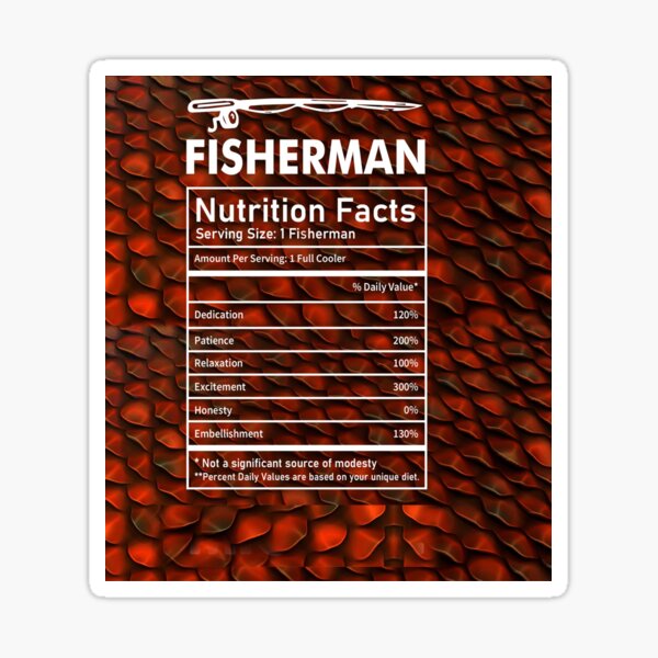 "Fishing Nutrition brown background texture" Sticker for Sale by ...