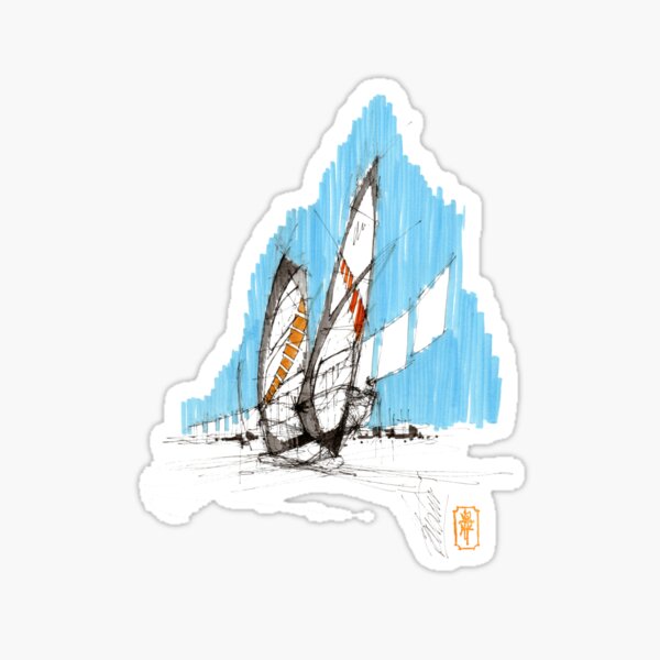 "Windsurf 1" Sticker by BusterF | Redbubble