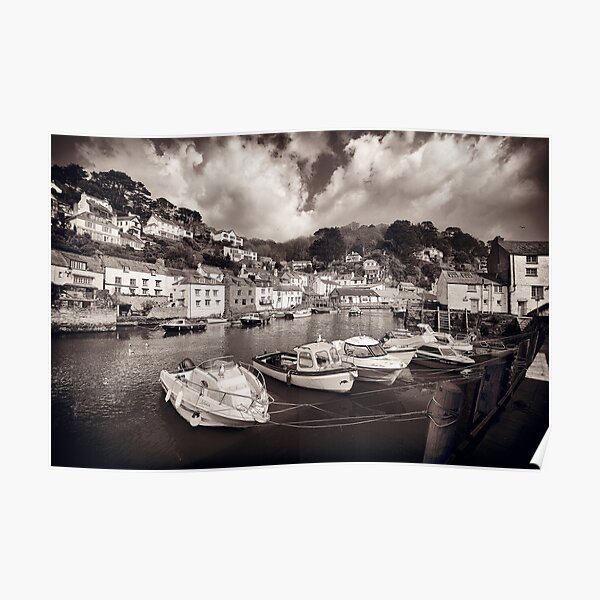 "Polperro Harbour" Poster by yeamanphoto | Redbubble
