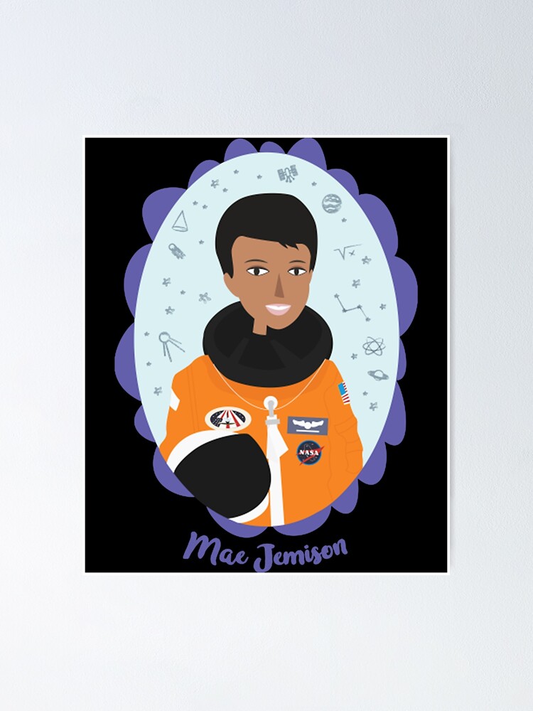 "Women of Science Mae Jemison " Poster for Sale by Rebecale46 | Redbubble