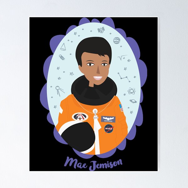 "Women of Science Mae Jemison " Poster for Sale by Rebecale46 | Redbubble
